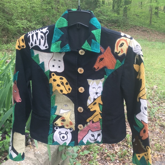 Anage | Jackets & Coats | Rare Vintage Embroidered Jacket | Poshmark
